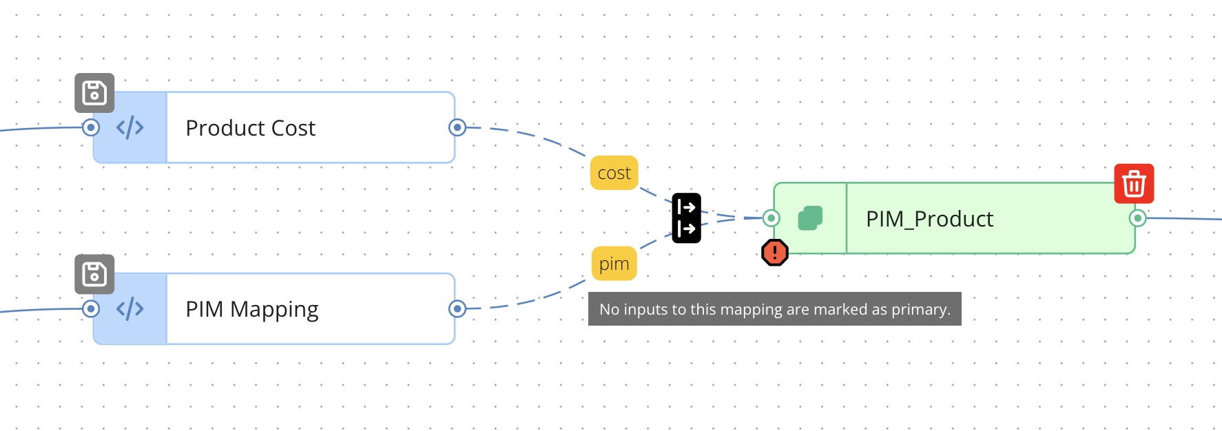 Managing Model Inputs in the Mapping Canvas – Reactor Data Help Center